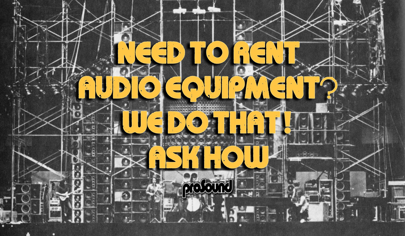 Pro Audio Rental – ProSound Music
